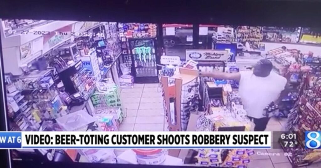 VIDEO: Michigan Man “Calmly” Guns Down Violent Armed Robber in Gas ...