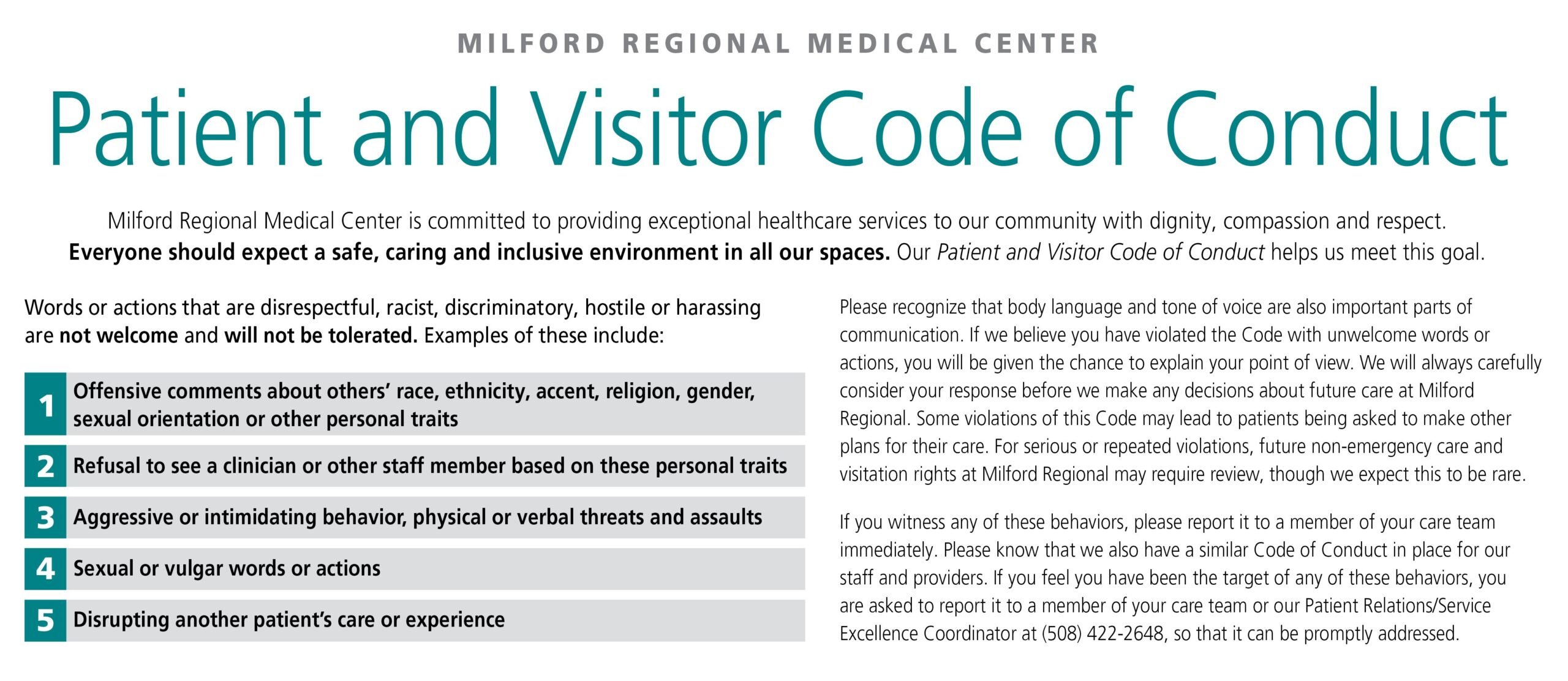 Patient Code of Conduct: Hospital Threatens to Withhold Care Over ...