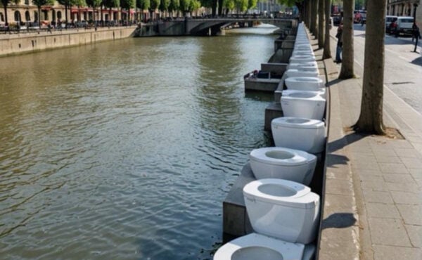 PARIS POOP PROTEST: French President Emmanuel Macron and Paris Mayor ...